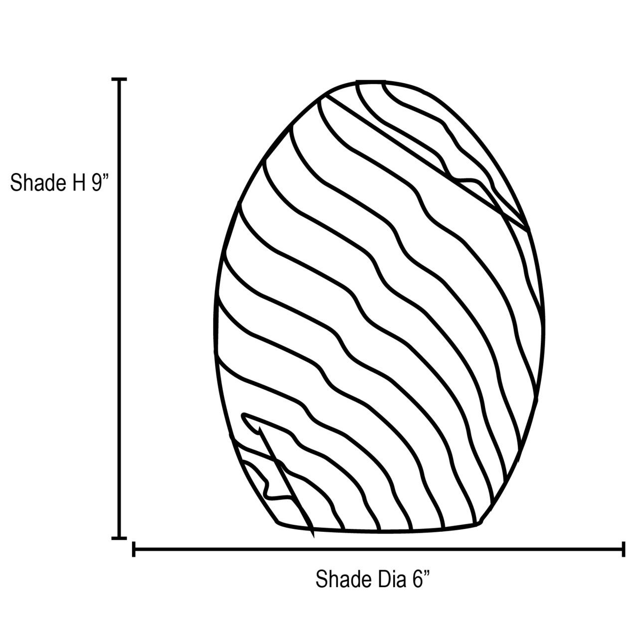 FireBird White Firebird Brandy Pendant Glass Shade - Luztra