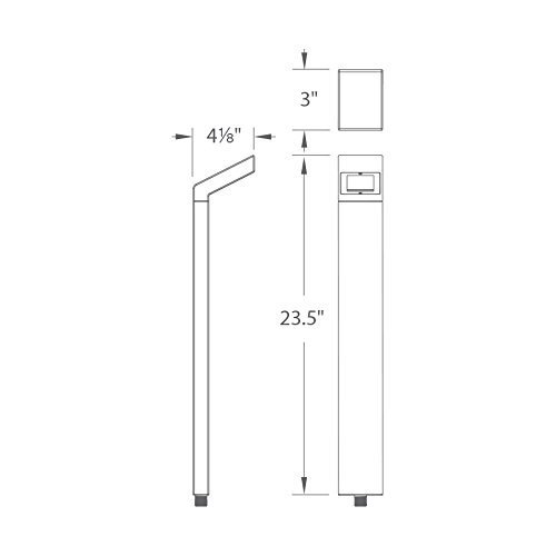 2.9w 12VAC Landscape Lighting Bronze SW Linear Path Light - Luztra