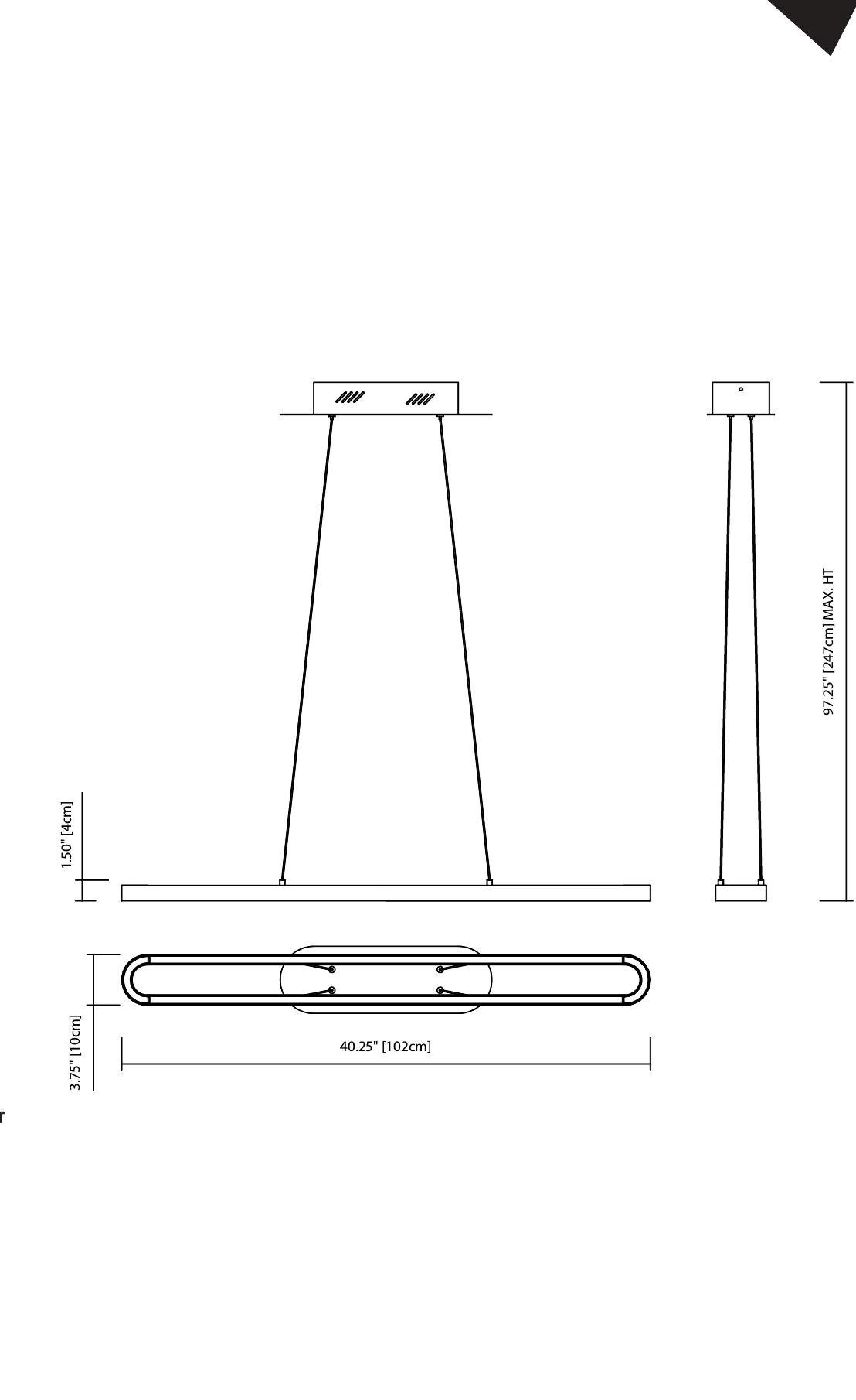 961lm Quell Etched Acrylic Chrome Integrated LED Pendant - Luztra