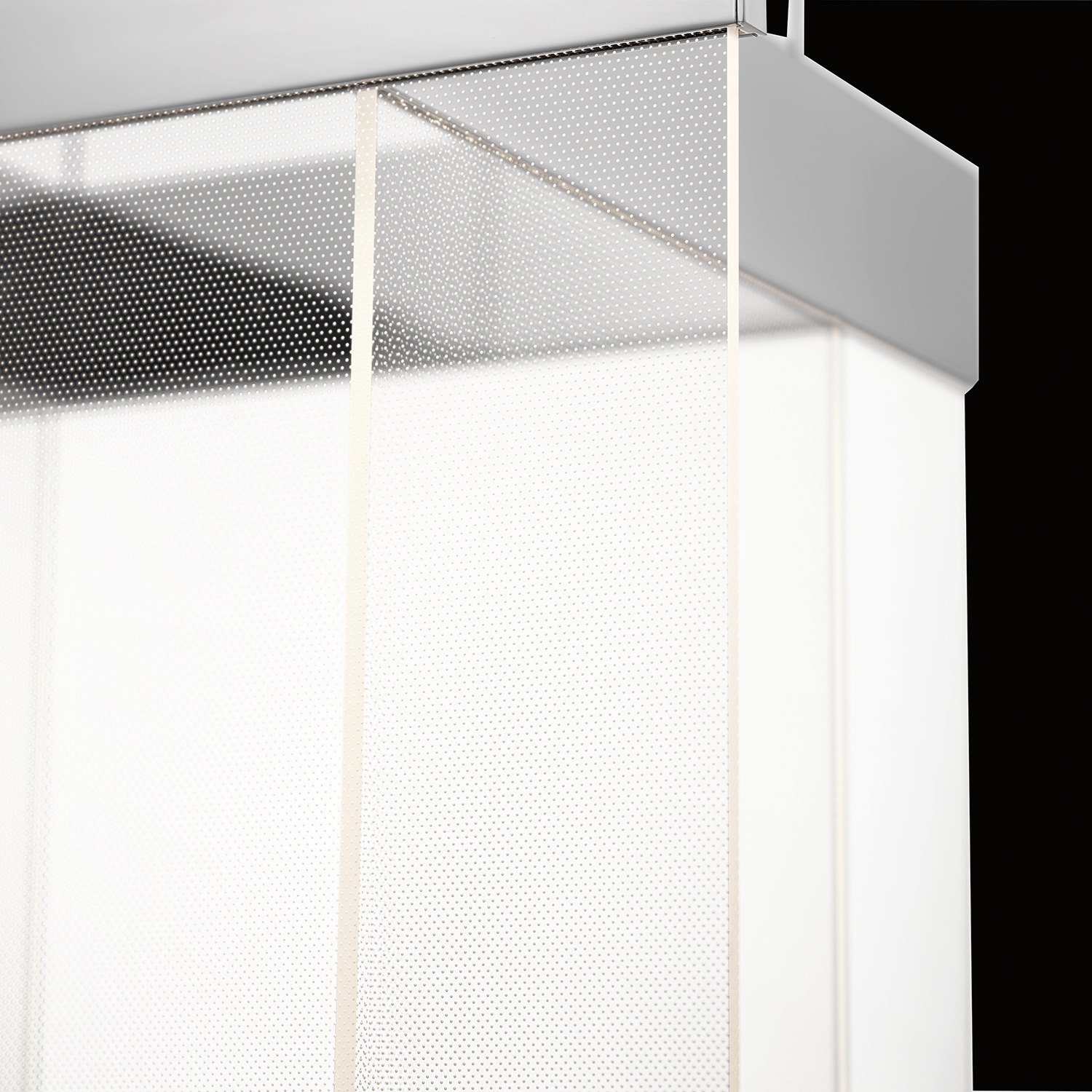 13w 1365lm Geo Clear Acrylic With Etched Edge Chrome Integrated LED ...