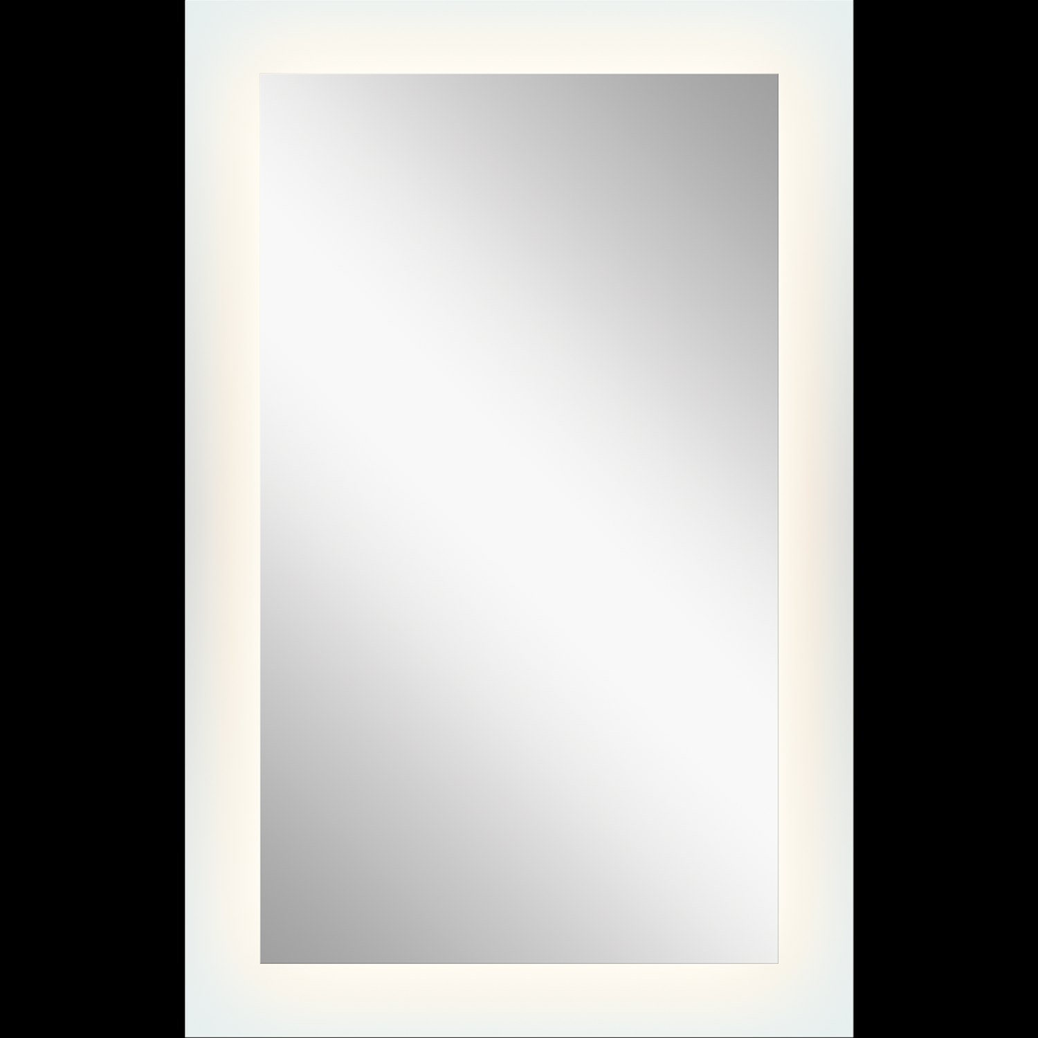 29w Mirror With 3" Frosted Edge On 4 Sides MR Integrated LED Backlit ...