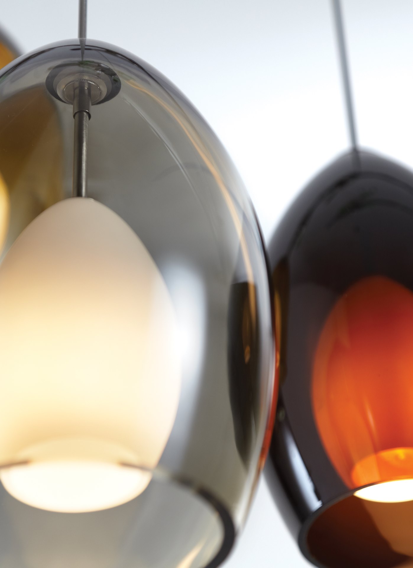 35w Fire Chrome FJ-Fire Pend amber, ch - Luztra