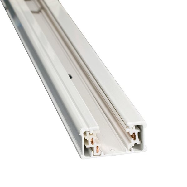 4-Ft Single Circuit H Track White - Luztra