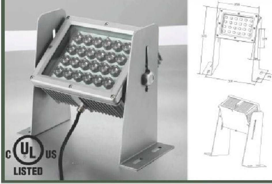 32w Green 680lm 520-530nm Hallmark Lighting 24-Light 90-265VAC IP65 ...
